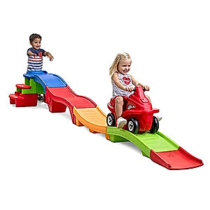 Step2 Farther & Faster Coaster Track Expansion Pack, Second Edition | Extra Track for Roller Coaster Toys