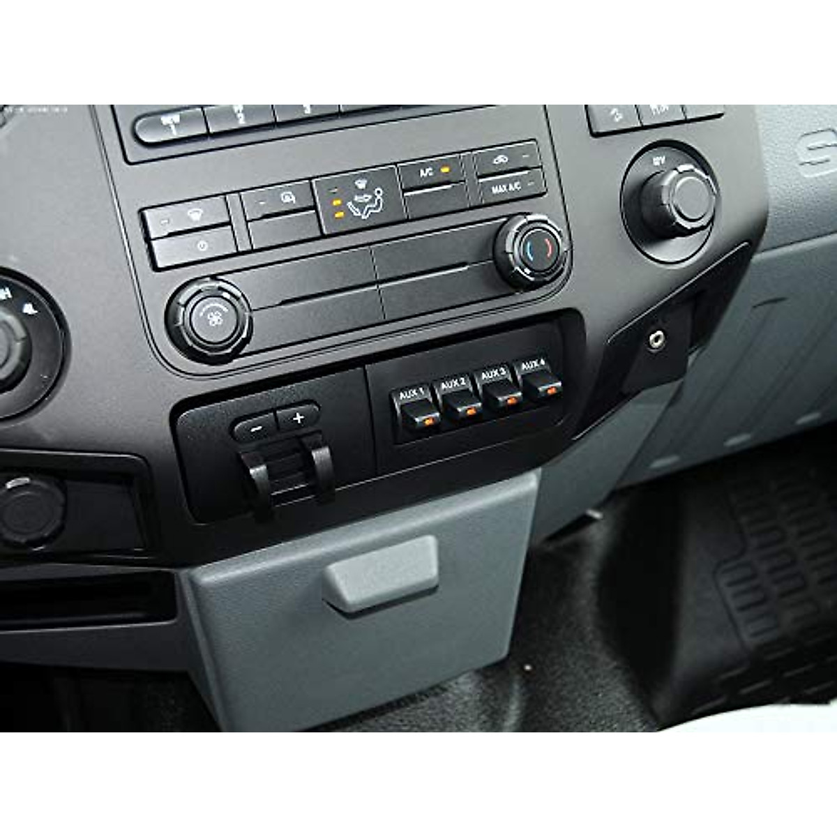 Kerman 8C3Z-2513562-AC in-Dash Cup Holder for 2011-2016 Ford F250 F350 F450 F550 (Steel Grey) by Kallia