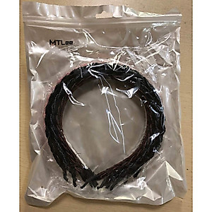 MTLEE 6 Pieces Beaded Headbands Sparkly Crystal Beaded Hair Hoop Hairbands Multiple Color Hair Accessories Head Bands for Women Girls Kids(Classic Colors)