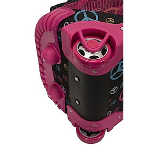 Rockland Single Handle Rolling Backpack, Peace, One Size