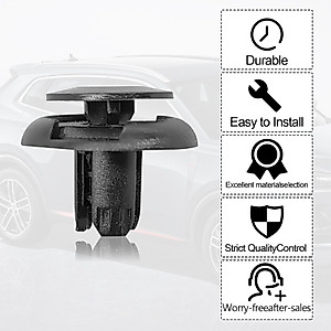 30pcs Fender Liner Clip, Nylon Splash Shield Bumper Retainer Clips Compatible with Honda Acura Accord Civic CRZ Fit Insight Odyssey Passport Pilot Ridgeline ILX Mdx RDX RLX TLX Tsx 91512-SX0-003