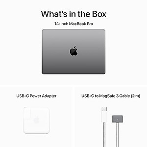 Apple 2023 MacBook Pro Laptop M3 chip with 8‑core CPU, 10‑core GPU: Built for Apple Intelligence, 14.2-inch Liquid Retina XDR Display, 8GB Unified Memory, 1TB SSD Storage; Space Gray
