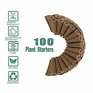 lukandafi Grow Sponges 100 Pack, Hydroponics Sponge Compatible with Aerogarden, iDOO