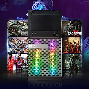 Dell RGB Gaming PC Desktop Computer - Intel Quad I7 up to 3.8GHz, GeForce GTX 1660 Super 6G GDDR6, 16GB Memory, 256G SSD + 3TB, RGB Keyboard & Mouse, WiFi & Bluetooth 5.0, Win 10 Pro (Renewed)