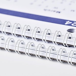 2024 Calendar - 2024 Wall Calendar, JAN. 2024 - DEC. 2024, 11" x 8.5", 12 Monthly Calendar 2024 with Twin-Wire Binding + Hanging Hook + Unuled Blocks with Julian Dates - Purple