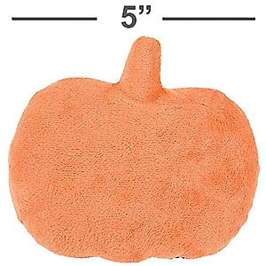 Halloween Plush Flip Sequins 5" Pumpkin Plushies (6 Pack) Fun Halloween Party Favors for Kids, Trick or Treats Non Candy Prizes, Halloween Goodie Bag Fillers by 4E's Novelty
