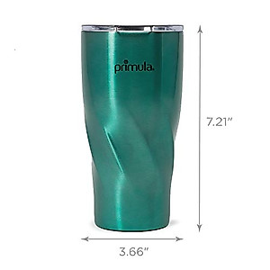 Primula Avalanche Double Walled Vacuum Sealed Stainless Steel Thermal Insulated Tumbler Stays Cold or Hot All Day Long, Reusable Thermos, 1 Count (Pack of 1), Teal
