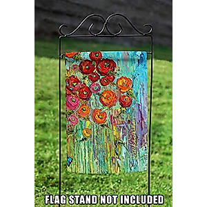 Toland Home Garden 119533 Fabulous Flowers Spring Flag 12x18 Inch Double Sided Spring Garden Flag for Outdoor House summer Flag Yard Decoration