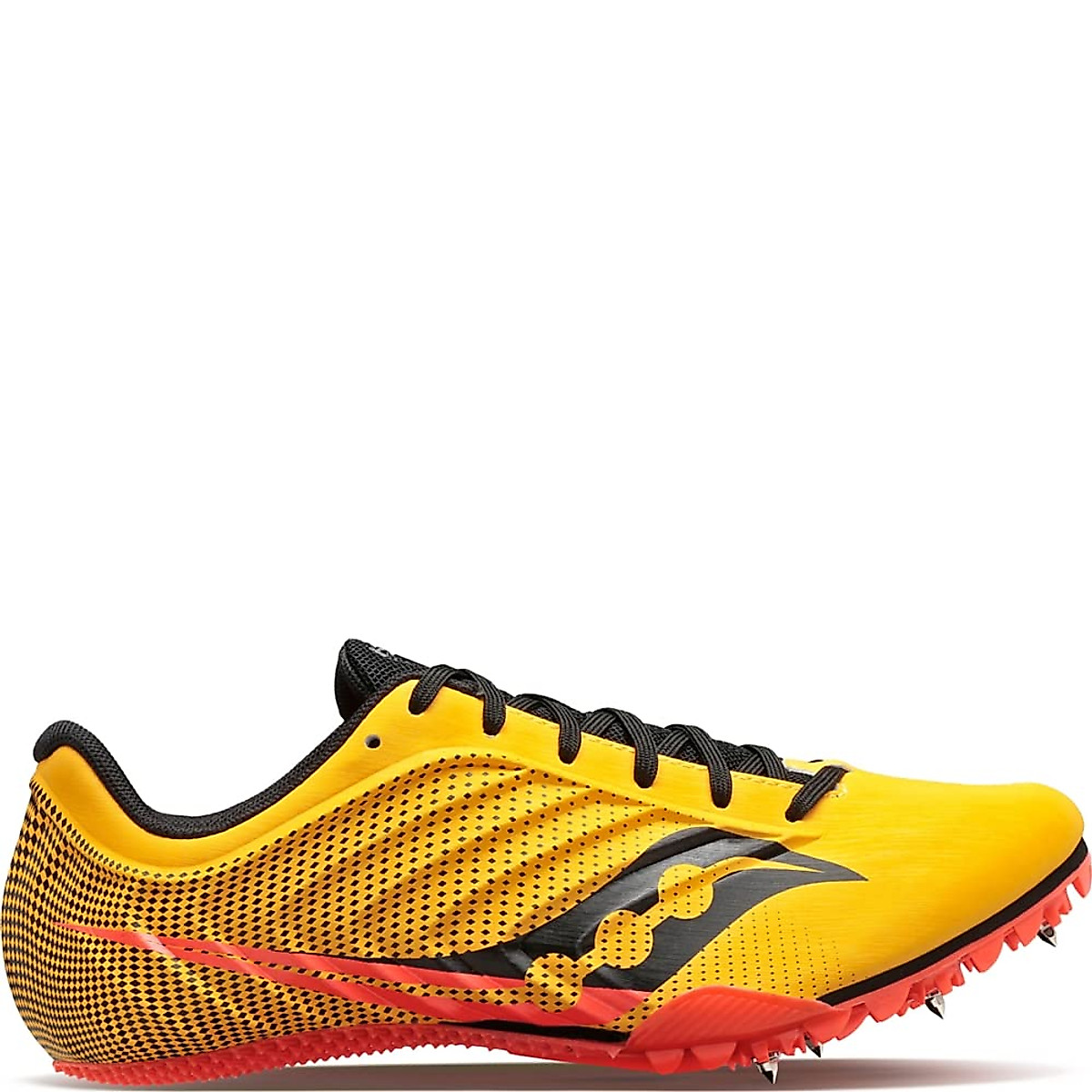 Saucony Women's Spitfire 5 Running Shoe, VIZIGOLD/VIZIRED, 10