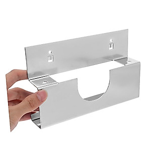 IWOWHERO Hook Hole Board Grinder Peg Board Rack Cutting Machine Holder Metal Protector Sanding Machine Holder Woodworking Tools Accessory Grinding Machine Holder Pegboard Hook Iron Silver