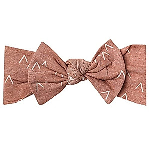 Copper Pearl Baby Bows: Stylish Headbands for Baby Girls, Premium Soft and Stretchy Baby Headbands, Perfect for Newborns, Trendy Designs - Rocky
