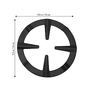 OSALADI Accessories Coffee Pot 4pcs Non Cast Iron Stove Trivets for Kitchen Wok Support Ring Cooktop Range Pan Holder Stand Stove Rack Pot Holder for Stove Metal