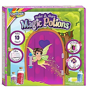 Creative Kids Make & Share Magic Potions | Make Your Own 10 Fairy Potions | Fairy Potions Craft Kit | Magic Toys Kids Potion Making Kit | Gift for 6 7 8 9 Year Old Girl