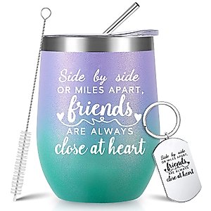 NOWWISH Gifts for Best Friends Women, Friendship Gifts for Women Friends, Unique Birthday Gifts for Friends Female, BFF, Besties, 12oz Tumbler with Keychain