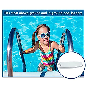 New JSP Manufacturing fits Hydrotools 87901 Swimming Pool Molded Plastic Replacement Ladder Rung Step (3) White