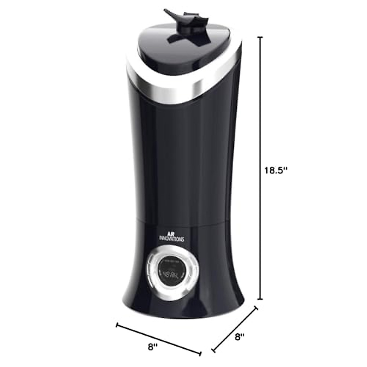 Air Innovations Humidifier Large Capacity 1.7 Gal (6.4L) Whisper-Quiet Cool Mist Ultrasonic for Rooms up to 600 SqFt Baby Bedroom BPA Free Lasts Up to 96hs Remote Control Digital Display Aroma Tray