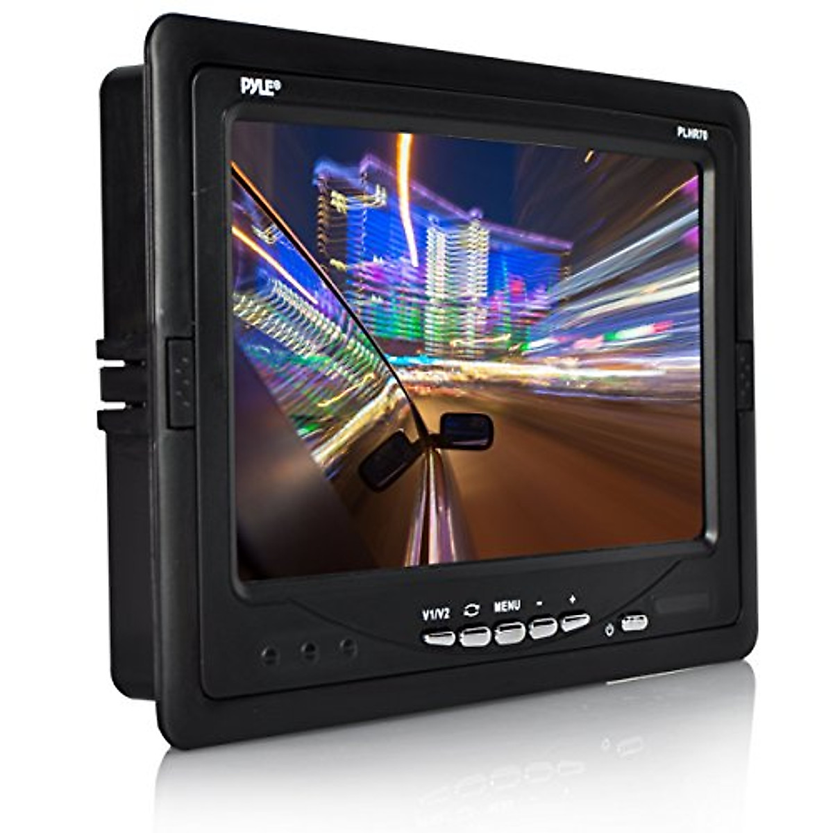 Premium 7” Inches Rearview Car LCD Monitor by Pyle – Parking Monitor Assistant with Wireless Remote Control – Full Color Wide Screen – Can Be Installed in Headrest Post (PLHR70)