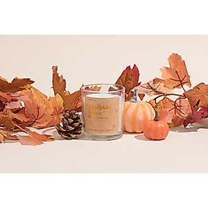 Kindnote Co. Pumpkin Spice Candle | 8oz Soy Wax Cedarwood, Vanilla Pumpkin Candle | Fall Candles | Autumn Candle | Pumpkin Candle | Fall Scented Candles | Pumpkin Candles Scented | 40+ Hours Burn Time