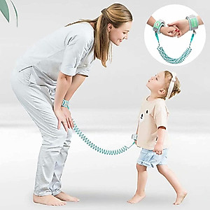 Dream Roca Baby Anti-Lost Belt,1PCS 2m Child Baby Toddler Reins Safety Strap Leash Walking Hand Belt Elastic Wire Rope Fluorescent and Security Lock Travelling Helper,for Toddlers Kids Children