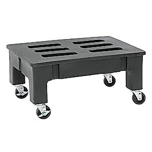 Mason Ways Black Plastic Mobile Dunnage Rack - 36" L x 22" W x 16" H