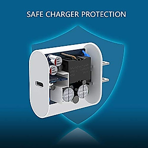 USB C Charger, Yootech 20W USB C Wall Charger Block Compatible with iPhone 14/14 Plus/14 Pro Max/13/13 Mini/13 Pro Max/12 Series/11/MagSafe,Galaxy S21/S20,Pixel 4/3,iPad Pro,AirPods Pro and More