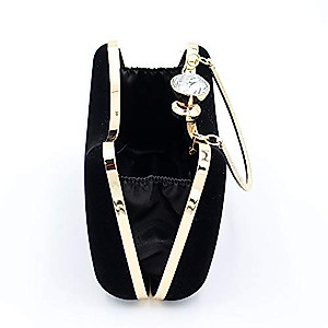 Women Velvet Evening Bag Luxury Diamond Handbag Elegant Purse Wedding Banquet Party Clutch Lady Wallet