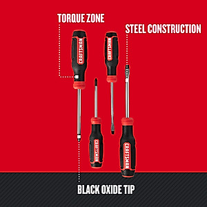 CRAFTSMAN Bi-Material Screwdriver Set (4 pc) (CMHT65076)