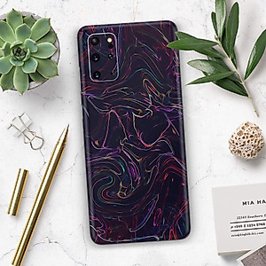 DesignSkinz Liquid Abstract Paint Remix V26 Protective Vinyl Decal Wrap Skin Cover Compatible with The Samsung Galaxy S20 (Screen Trim & Back Glass Skin)