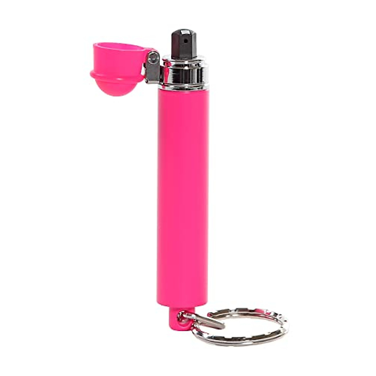 Mace Brand Mini Keychain Pepper Spray (Pink Hard Case) – Accurate 5’ Powerful Pepper Spray, Flip Top Safety Cap – Great for Self-Defense, Refillable with a Mace Refill Unit,Hot Pink