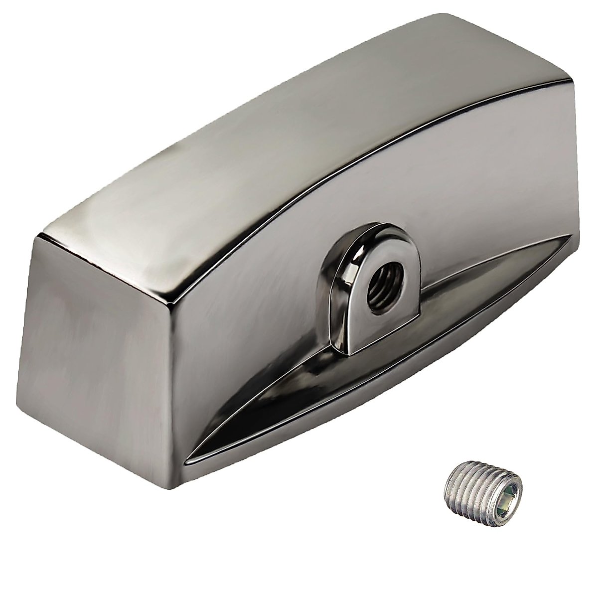 Chrome Knob Dial for Gas Control Valve, Fit for D-Shape Valve Stem Design Gas Control Valve Stove Range Oven Griddle Char Broiler - Replacement for Gas Stove Range Knobs