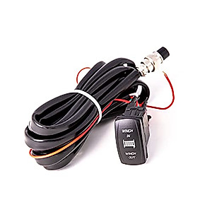 SuperATV Black Ops 6000 LB Winch Kit for UTV/ATV | Includes 50' Synthetic Rope | Permanent Magnet DC 12V, 1.9 HP Motor and More!