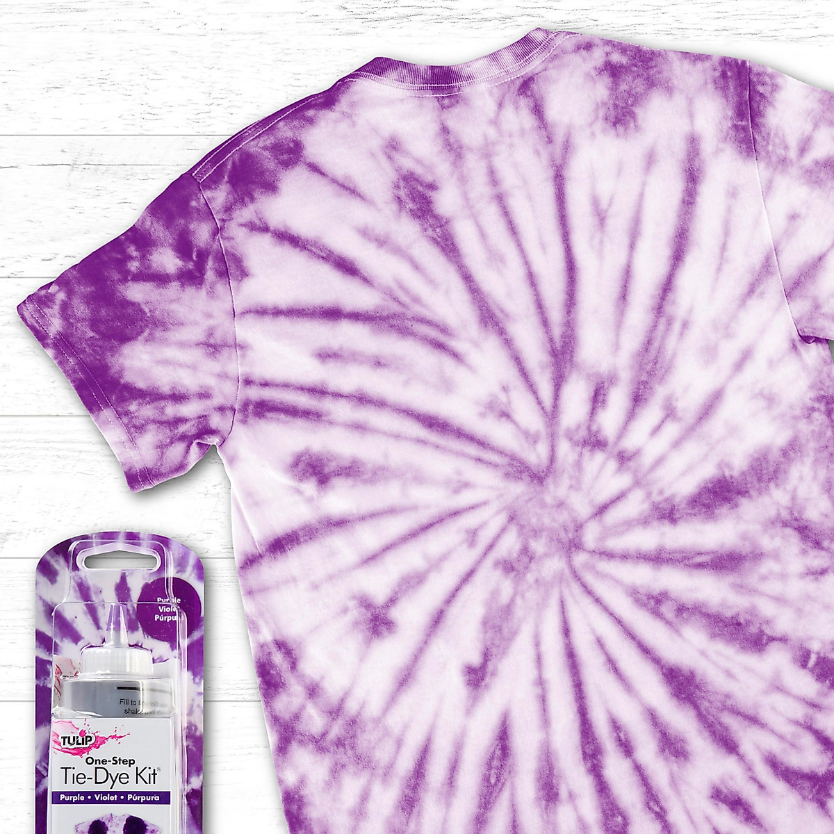 Tulip One-Step Tie-Dye Kit Tulip Fabric Dye Open Stock 21545 Fdy Opstk Purple 3/36, As Detailed
