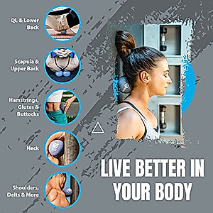 Tune Up Fitness – Alpha Ball | Larger Sized Yoga Massage Therapy Ball | Deep Tissue Myofascial Release and Pain Relief for Upper & Lower Back, Shoulders, QL, Hamstrings, Hips, Glutes, Piriformis