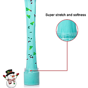 1 Pack Big Christmas Butter Slime with Cute Stitch and Santa Claus Charms,Fragrant and Elastic Toys,Scented Non Sticky,Super Soft,Party Prizes,Birthday for Boys and Girls.