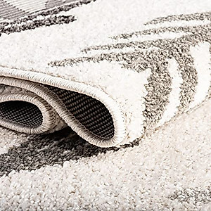 Unique Loom Autumn Collection Area Rug - Arrow (2' x 3' 1" Rectangle, Ivory/ Gray)