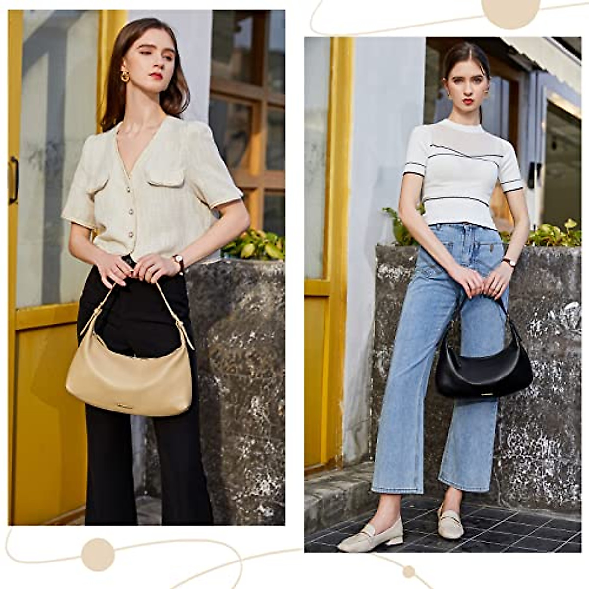 Montana West Cute Shoulder Hobo Bags for Women Trendy Mini Purses Vegan Leather Clutch Purse and Handbags MWC-073MSY