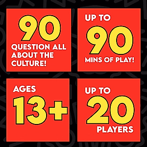 Urban Trivia Game - Black Card Game for The Culture! Fun Trivia on Black TV, Movies, Music, Sports, & Growing Up Black! Great Trivia for Adult Game Nights and Family Gatherings.