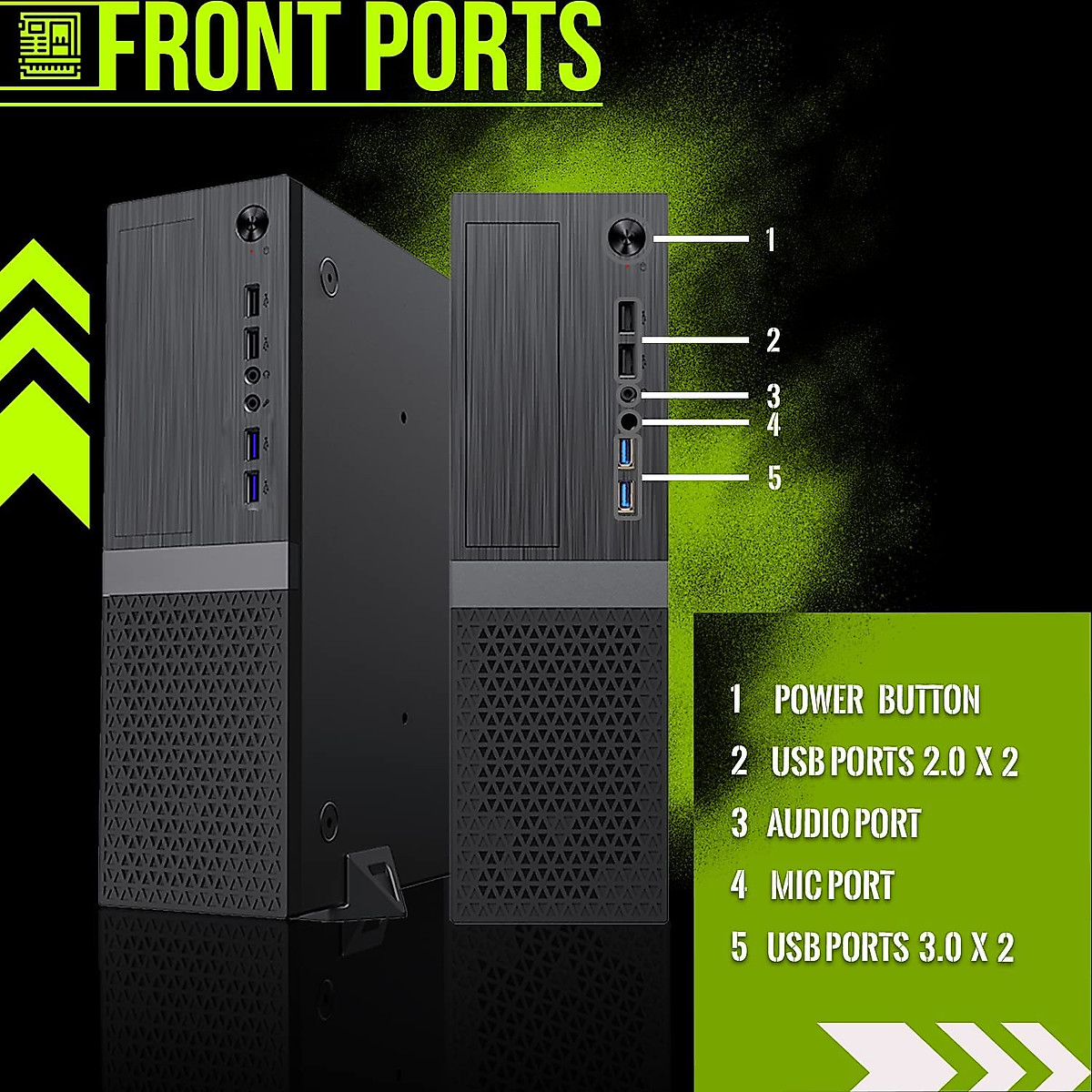 Gaming Desktop PC, Intel Core i5 8th Gen, TechMagnet Heera, AMD RX 550 Graphics, 16GB RAM, 1TB SSD | 2TB HDD, MTG New 27 Inch Dual Monitor, Gaming Kit Webcam, Win 10 Pro (Renewed)