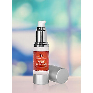 Premium Foundation Makeup Primer- anti aging fine lines wrinkles & pore minimizer primer - Enriched with Vitamin A C & E for flawless skin- Waterproof makeup base - Made in The USA