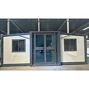 Prefab Expandable Folding Customizable Tiny Home Steel 20ft 30ft 40ft Luxury Prefab Villa Prefabricated Portable Home 1-3 Bedroom with Bathroom Living Room and Kitchen