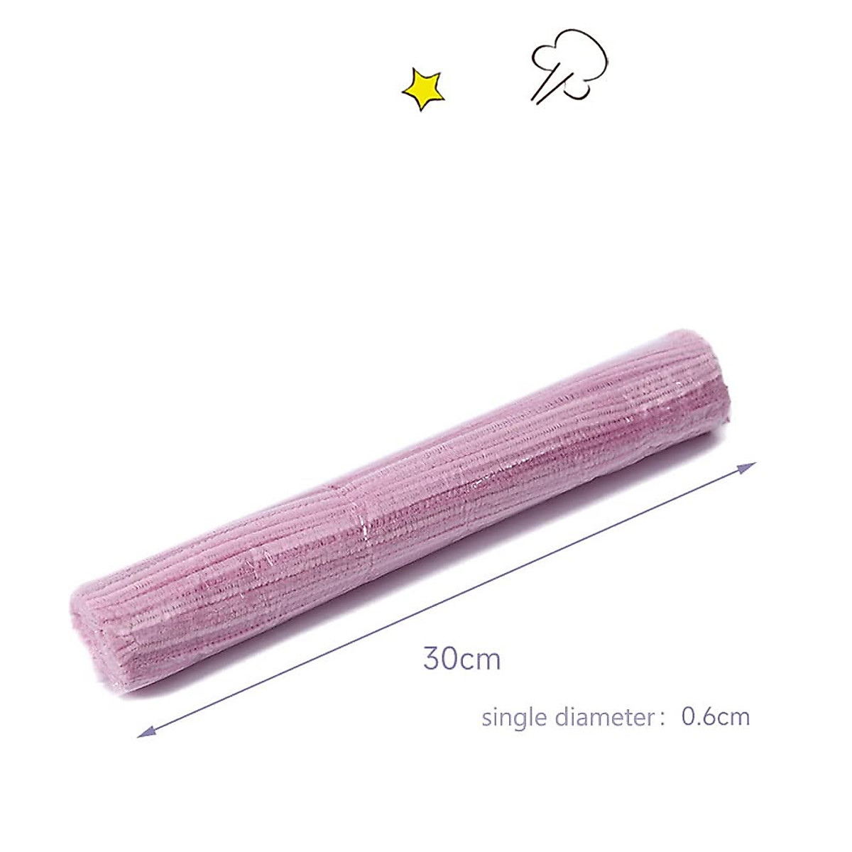 Macaron Mixed Color Pipe Cleaners Craft 500 PCS Chenille Stems Assorted Colors 6MM x 12 INCH Twistable Stems for Children’s Crafts and Arts Bendable Sculpting Sticks