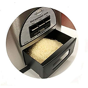 CookMax CRB-55S Stainless Steel Rice Dispenser 50 Pounds, rice dispenser & large By C&H Solutions