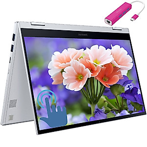 SAMSUNG Galaxy Book Flex2 Alpha 2-in-1 Laptop, 13.3" QLED FHD Touchscreen 400 nit, Intel Quard-Core i5-1135G7 (Beat i7-1065G7), 8GB LPDDR4x RAM, 512GB PCIe SSD, WiFi 6, BT 5.1, Windows 10, Type-C HUB