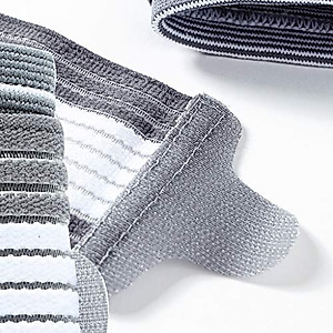 NeoTech Care Wrist Band - Adjustable Compression Strap - Elastic & Breathable Fabric - Support Sleeve for Tennis, Sports, Exercise - Men, Women, Right or Left - Grey Color (Size M, 1 Pair)