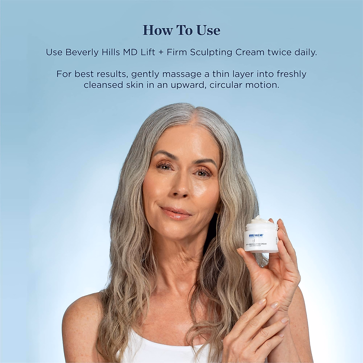 Beverly Hills MD Lift & Firm Sculpting Cream- Tighten & Tone Skin, Anti-Aging Lotion for Smooth, Moisturized Complexion- Lift and Smooth Face, Neck, Décolleté w/Silk Peptides, Fruity