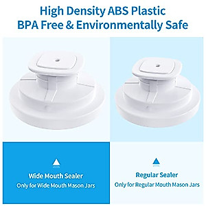 DAIKA Jar Sealer and Accessory Hose Compatible with FoodSaver Vacuum Sealer, Vacuum Sealer Kit for Wide-Mouth & Regular-Mouth Mason-type jars