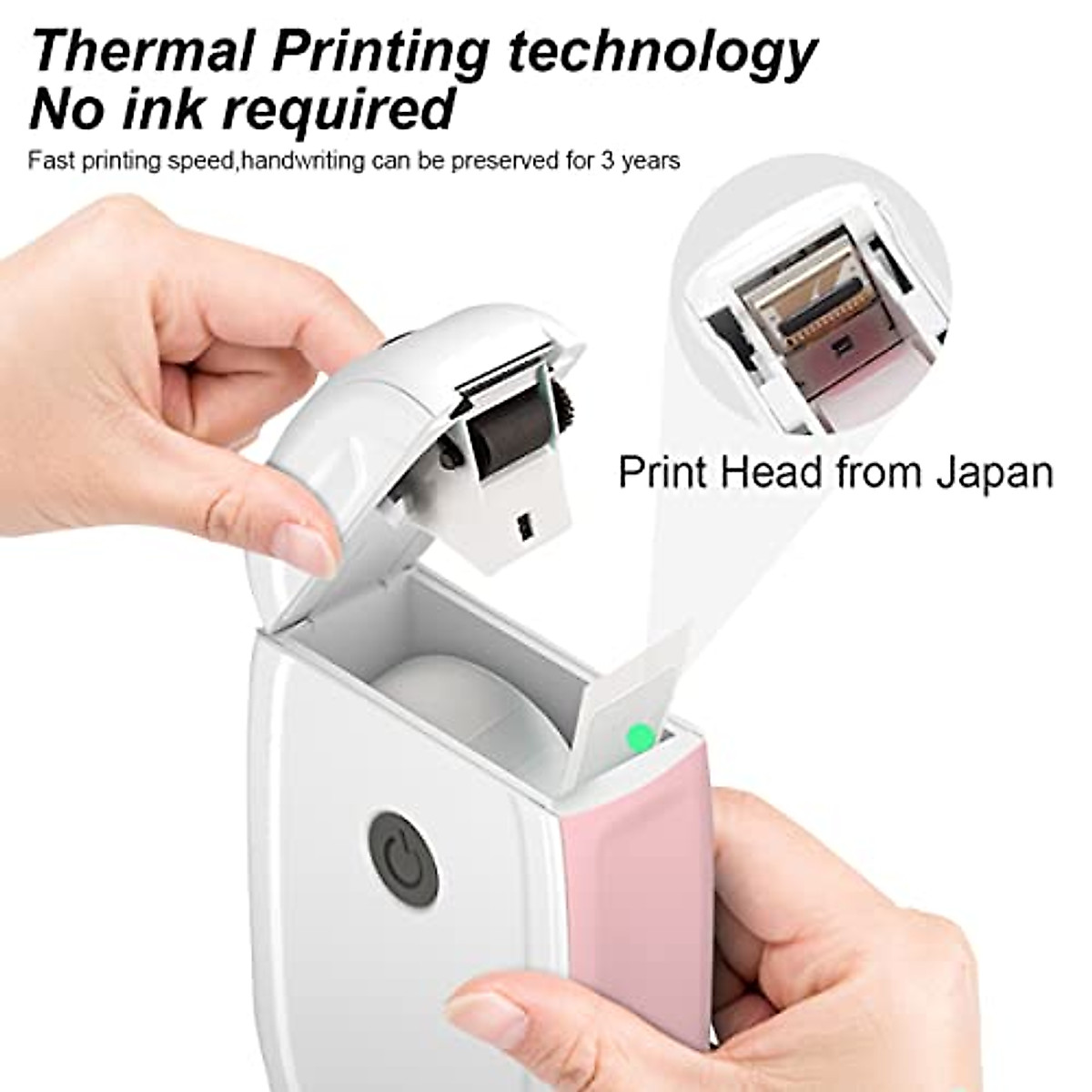 Marklife P11 Label Maker Machine with 4 Rolls Tape,Mini Thermal Wireless Inkless Sticker Printer Machine for Home Kitchen Office Organization