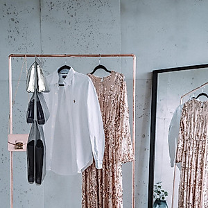 Audoloku Hanging Boot Storage Shoe Rack for Closet Organizers and Storage Hanging Boots Organizers Dust Cover with 6 Pockets for Boots, Gray