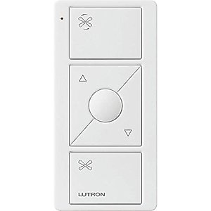 Lutron Pico Smart Remote for Caséta Smart Fan Speed Control, PJ2-3BRL-GWH-F01, White