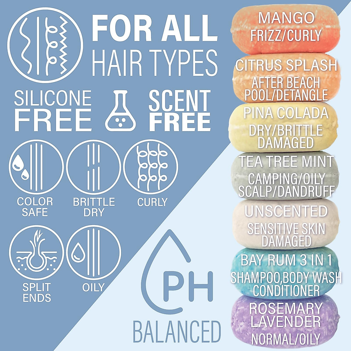 Luxiny Bay Rum Shampoo Bar are Vegan, Sulfate Free, and Made in USA. Our 3 in 1 Men's shampoo Bar is great for all Hair types. Get up to 60 Washes at Home or as a Travel Shampoo